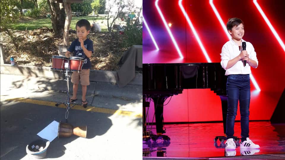 15 year old Taiyo Marchand lighting up Australian Idol | SBS Japanese