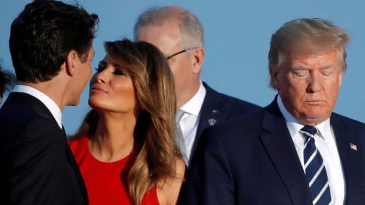 Trudeau and first lady kiss goes viral | SBS The Feed