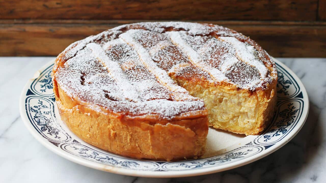 Neapolitan sweet wheat berry and ricotta pie (pastiera Napoletana ...