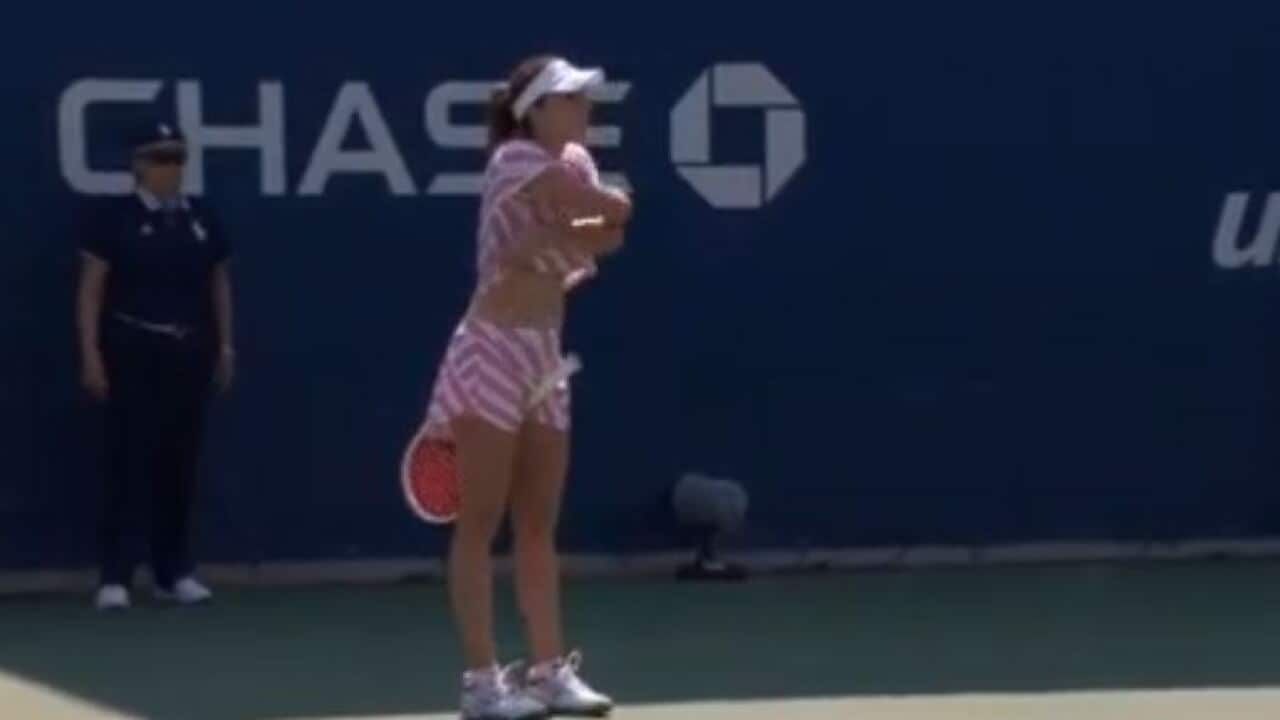 Ridiculous Tennis Player Sanctioned For Removing Her Top On Court