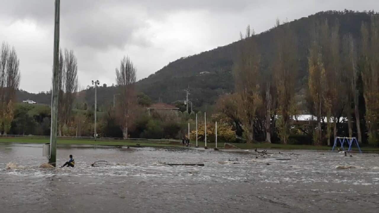 Hobart counts cost of floods as the wild weather hits Victoria | SBS News