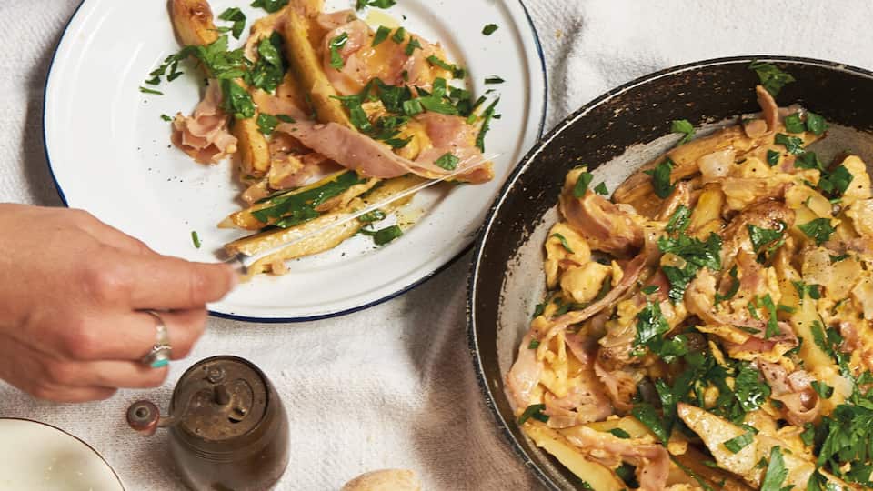 Gramajo's scramble (revuelto gramajo) recipe | SBS Food